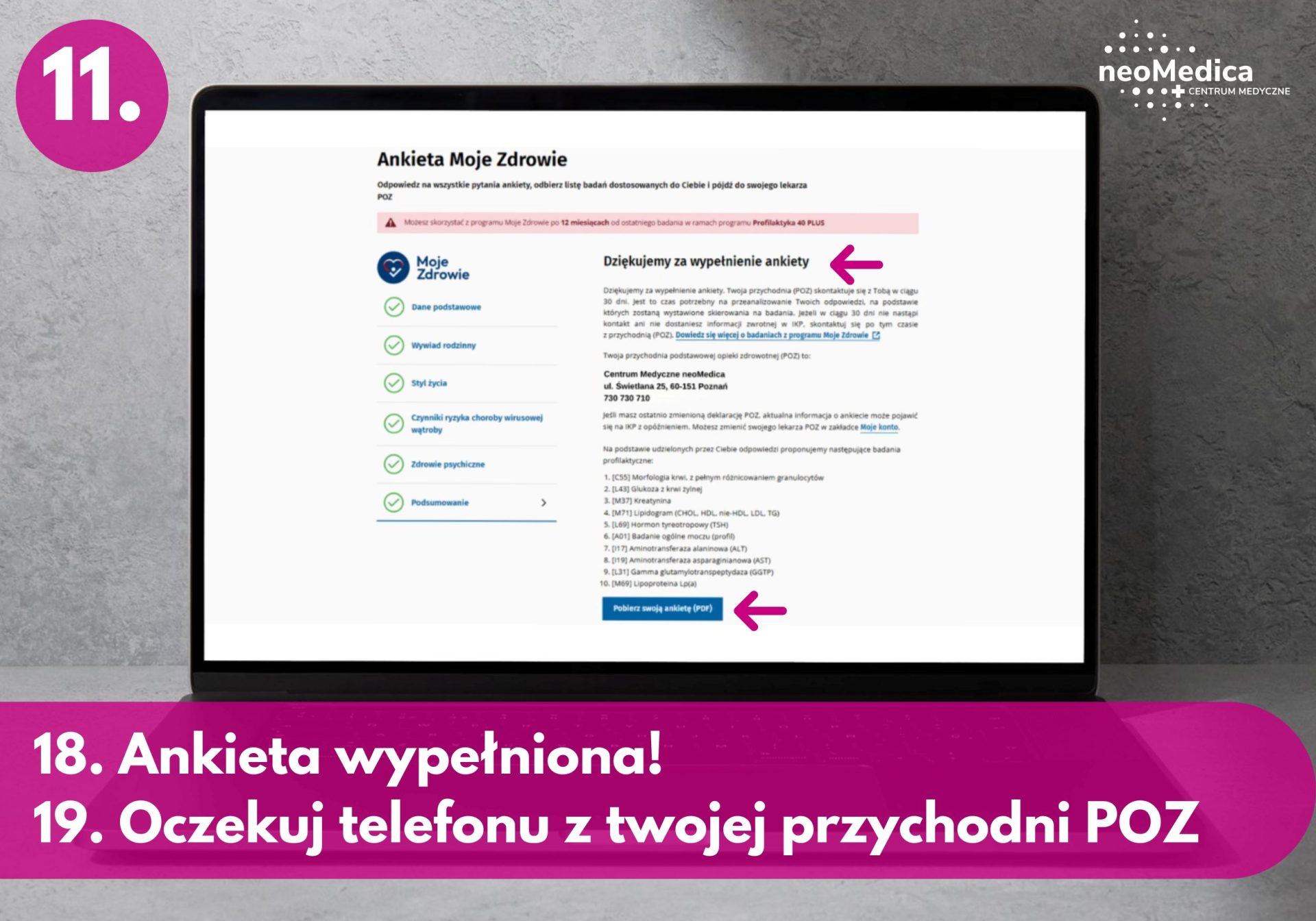 Jak wypełnić ankietę programu ,,Moje Zdrowie” przez IKP?