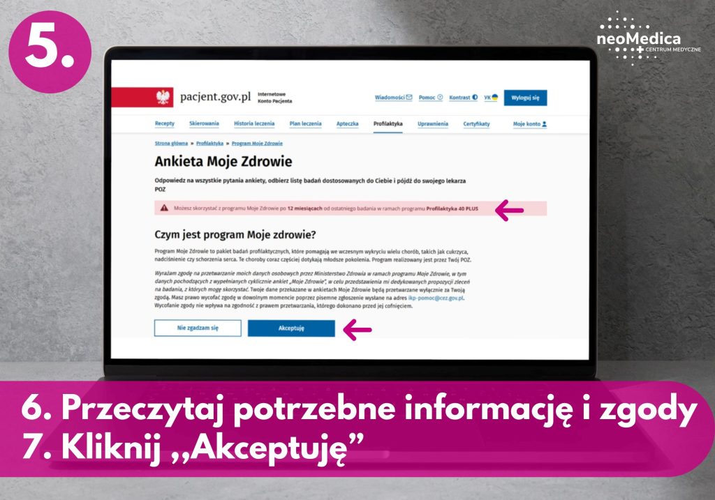 Jak wypełnić ankietę programu ,,Moje Zdrowie” przez IKP?