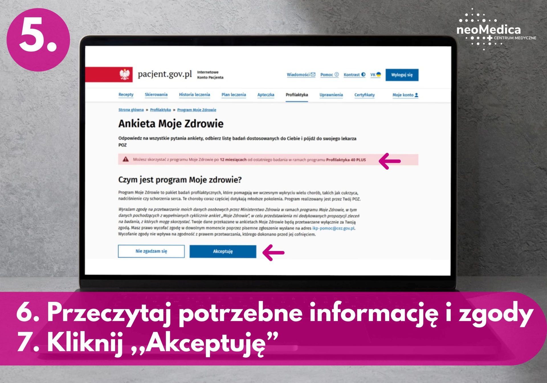 Jak wypełnić ankietę programu ,,Moje Zdrowie” przez IKP?