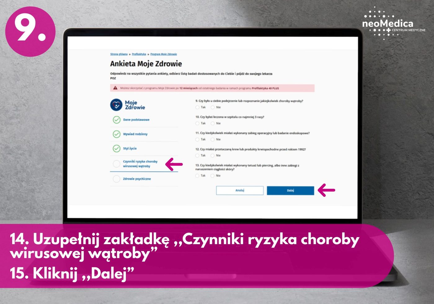Jak wypełnić ankietę programu ,,Moje Zdrowie” przez IKP?